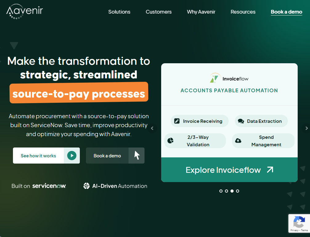 Aavenir: Automate procurement with a source-to-pay solution built on ServiceNow.