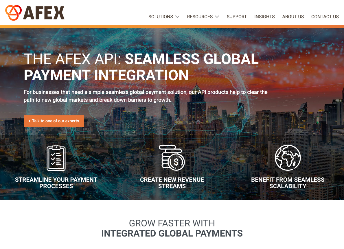 AFEX: Grow Faster With Integrated Global Payments