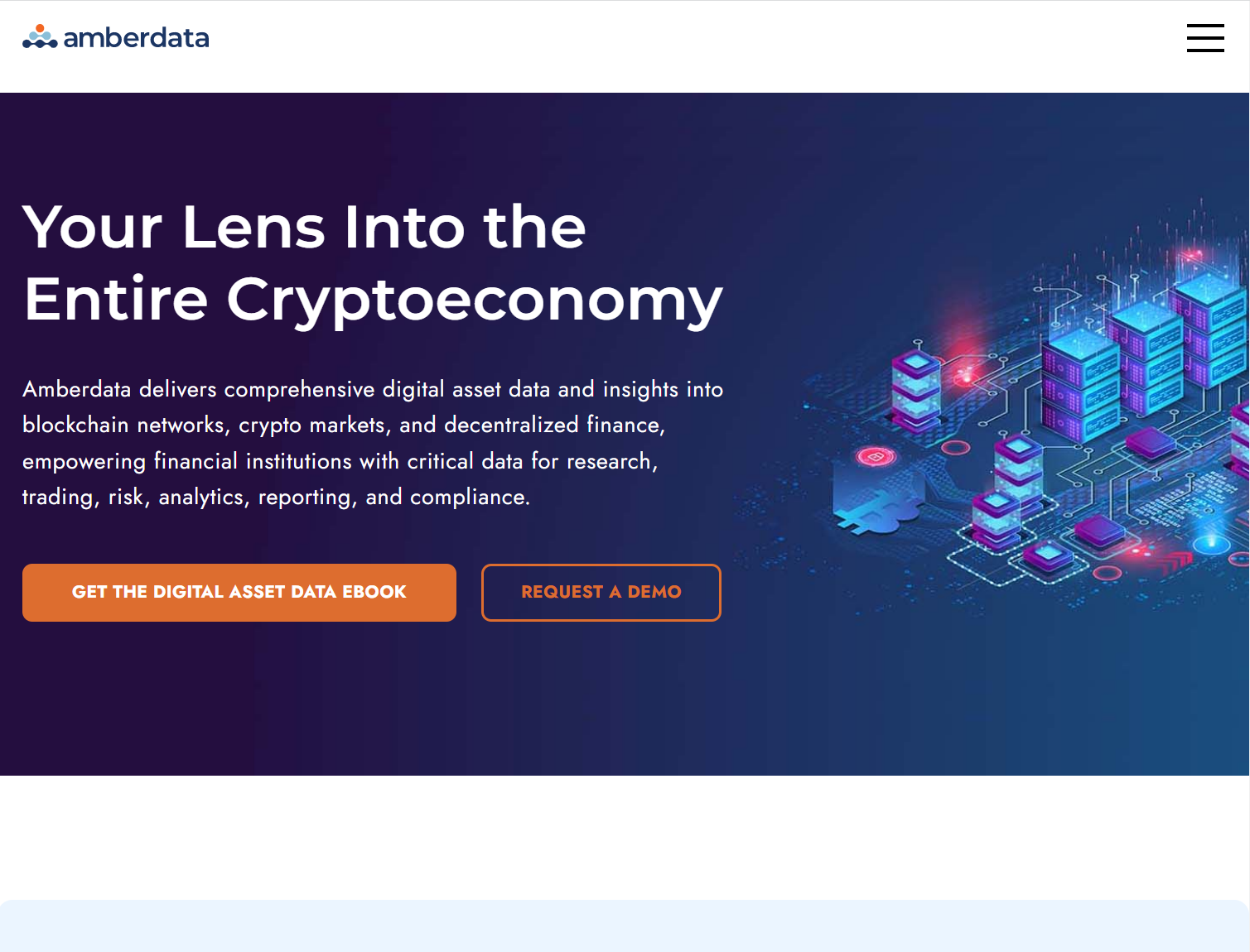 Amberdata: Your Lens Into the Entire Cryptoeconomy.