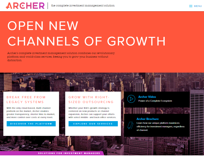 Archer: Cloud-based platform for investment managers