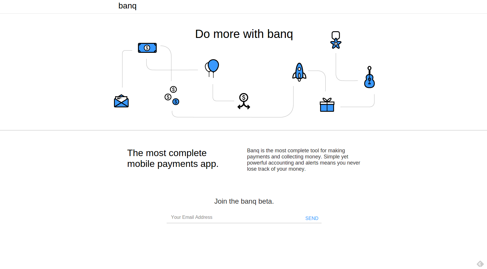 Banq: The most complete mobile payments app.