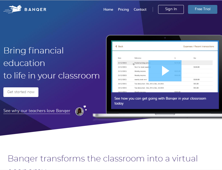 Banqer: Bring financial education to life in your classroom