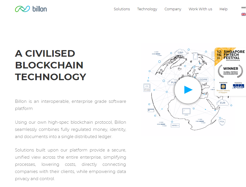Billon: Civilised blockchain technology for enterprise