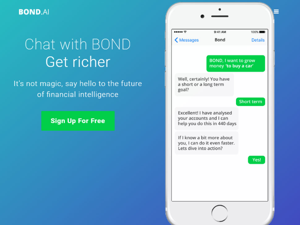 Bond: It's not magic, say hello to the future of financial intelligence