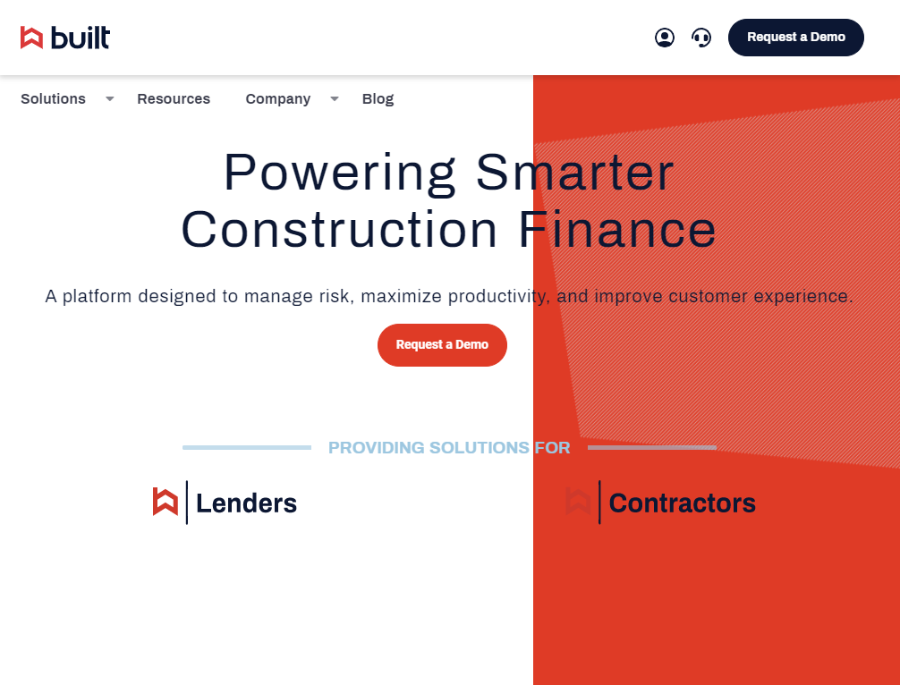 Built technologies: Powering Smarter Construction Finance.