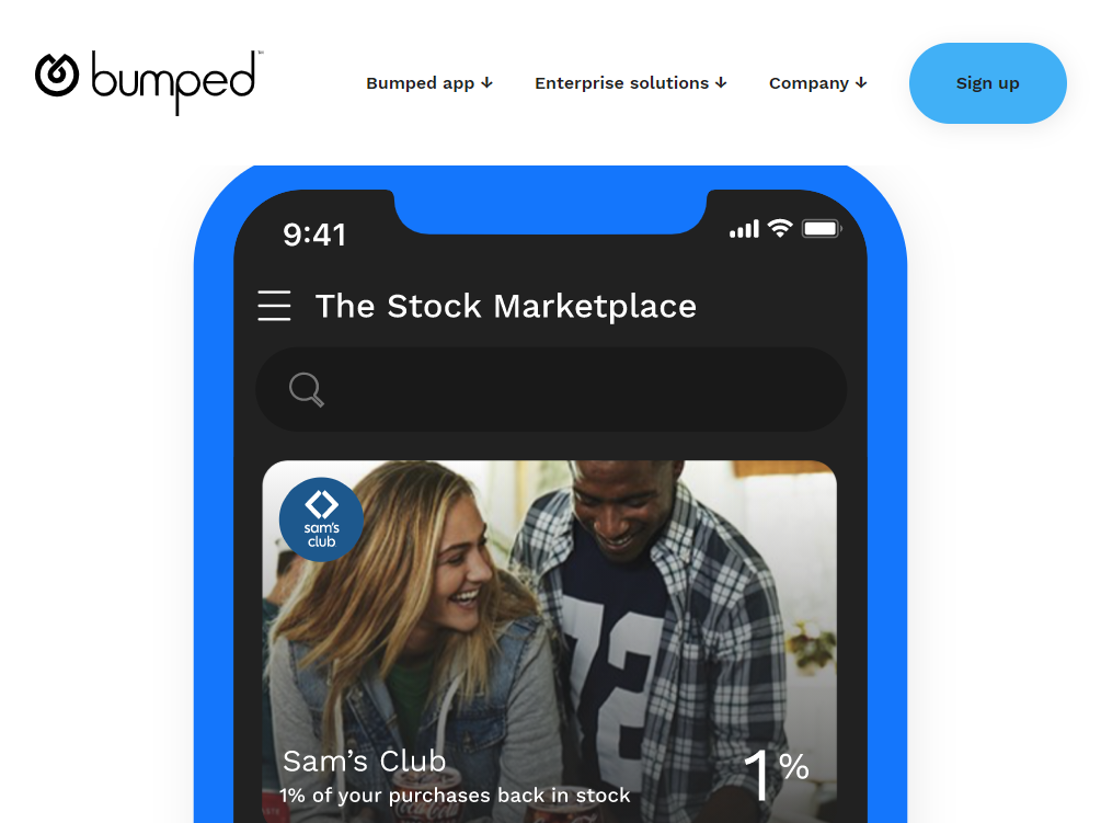 Bumped: Turn your everyday spending into investing.