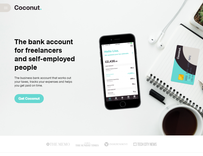 Coconut: Coconut is the bank account for freelancers and self-employed ...