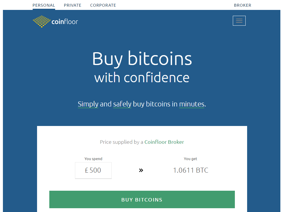 CoinFloor: Buy bitcoins with confidence