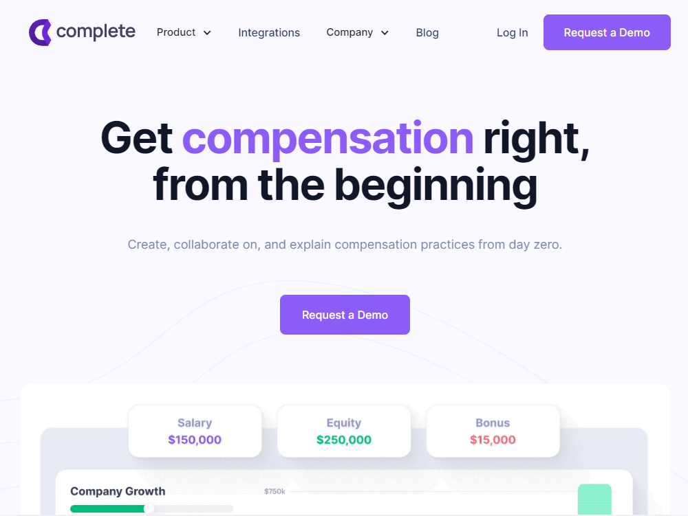 Complete: Get compensation right, from the beginning.