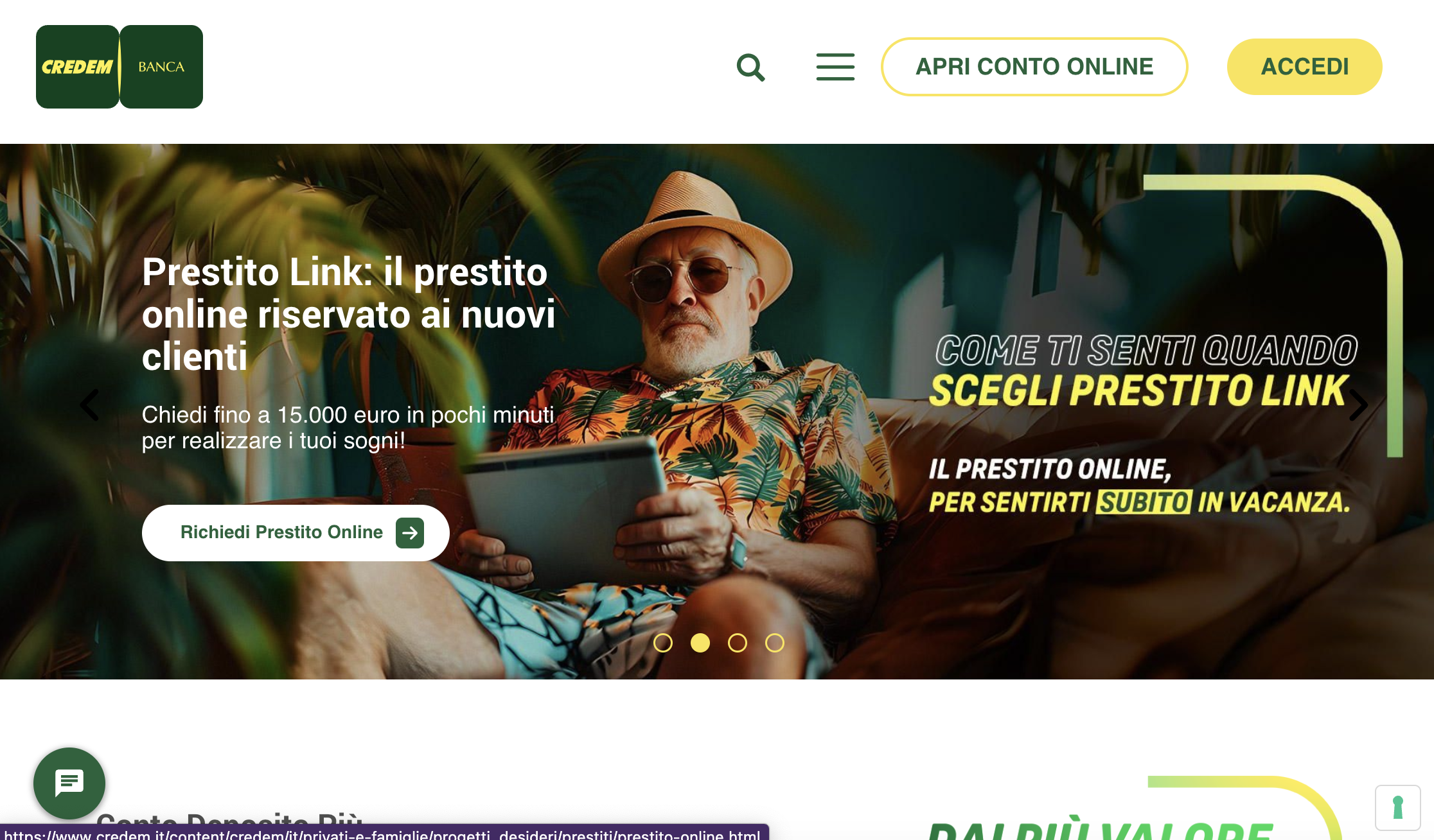 Credem Banca: El banco que te hace sentir bien