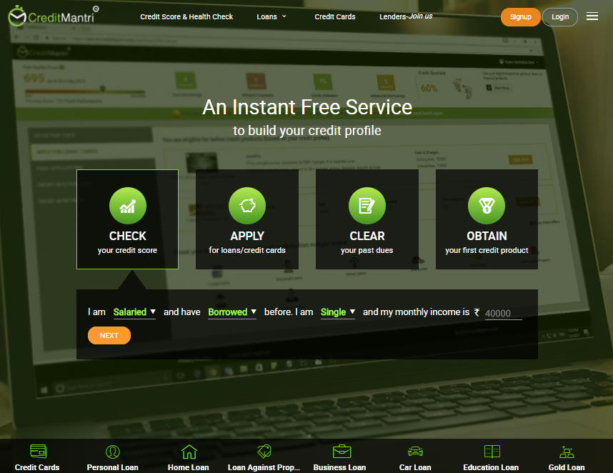 CreditMantri: Enabling efficient credit decisions for consumers and lenders