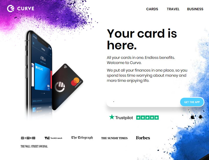 Curve: Make life easy - all your cards in one.