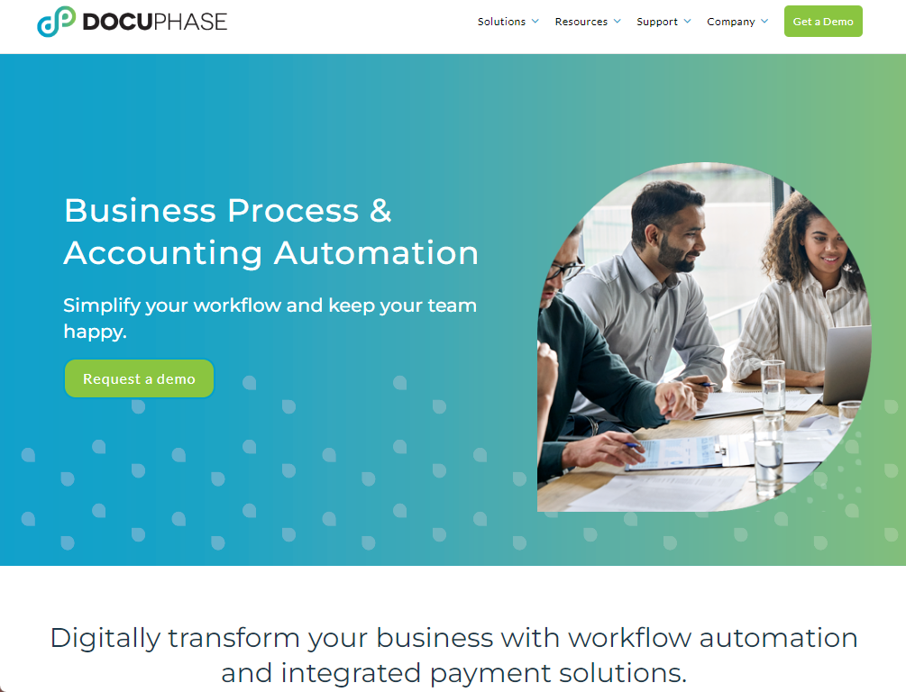 DocuPhase: Business Process & Accounting Automation.