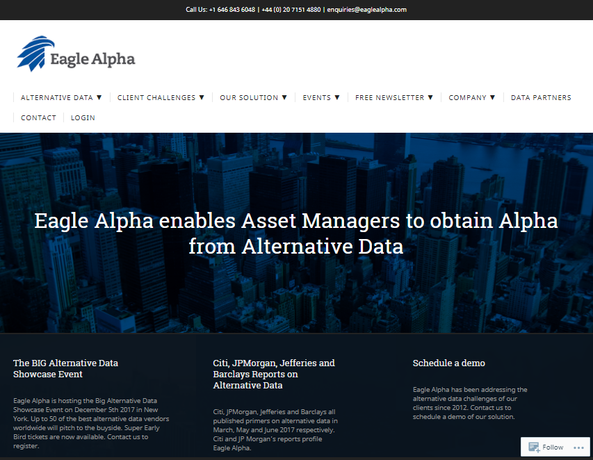 Eagle Alpha: The leading provider of insights from the Web to Wall Street