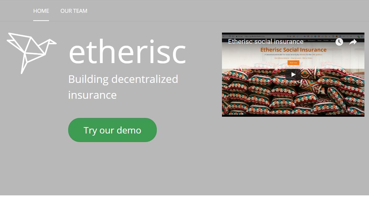 etherisc: Building decentralized insurance