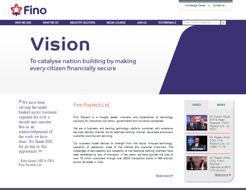 Finopaytech: Implementer of technology banking solutions