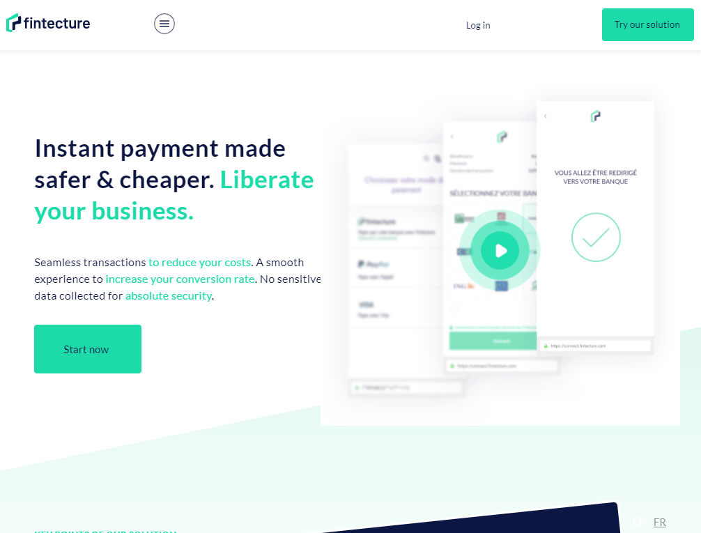 Fintecture: Instant payment made safer & cheaper.