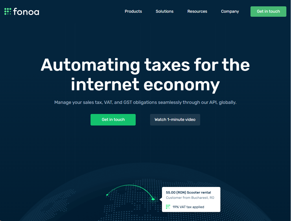 Fonoa: Automating taxes for the internet economy.