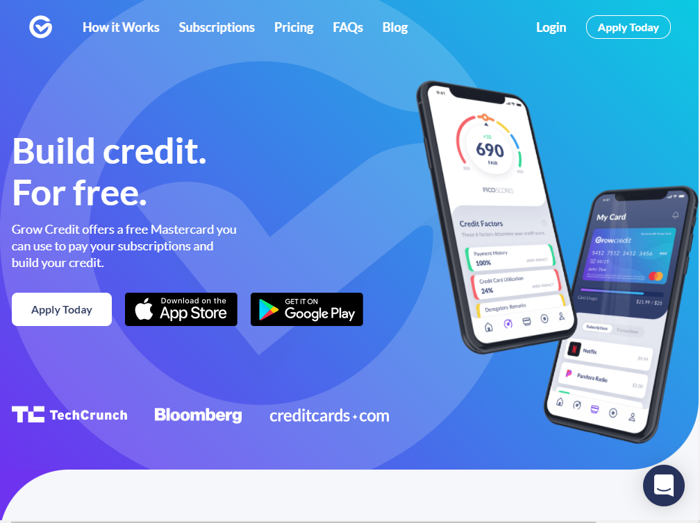 Grow Credit: Build Credit For Free.