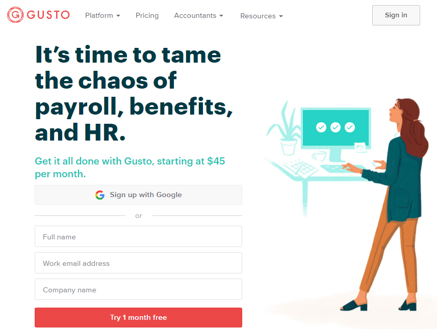 Gusto: Payroll, Benefits and Everything Else