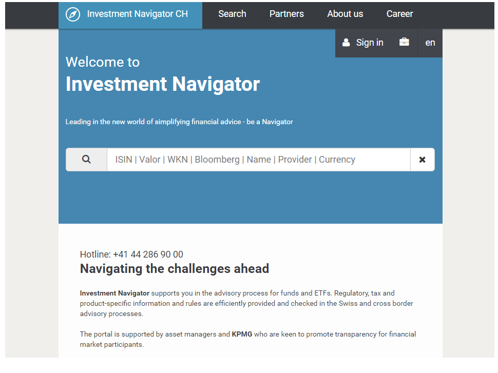 Investment Navigator: Leading in the new world of simplifying financial ...