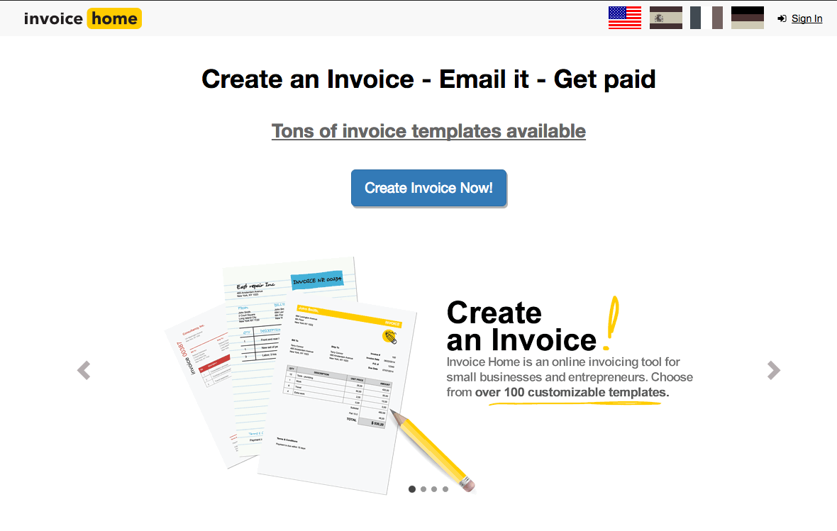 InvoiceHome: Simple, intuitive invoicing.