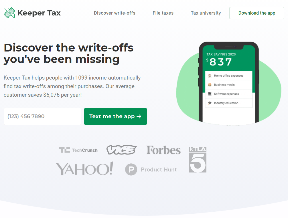 Keeper Tax: Discover the write-offs you've been missing.