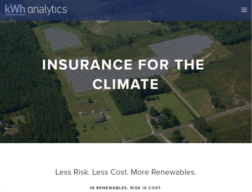 kWh Analytics: Insurer for the Energy Transition.