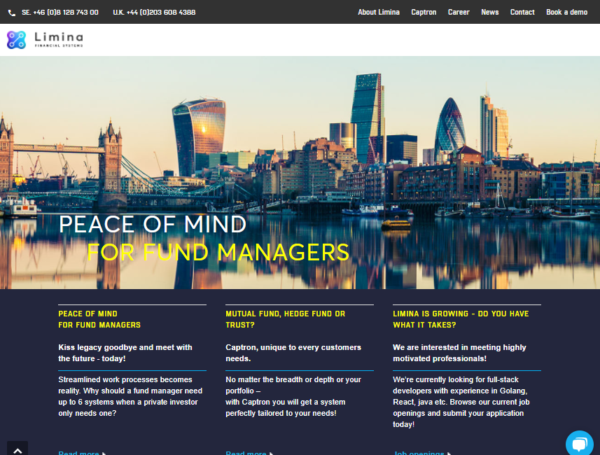 Limina Financial Systems: Portfolio, Risk- & Order mgmt system ...