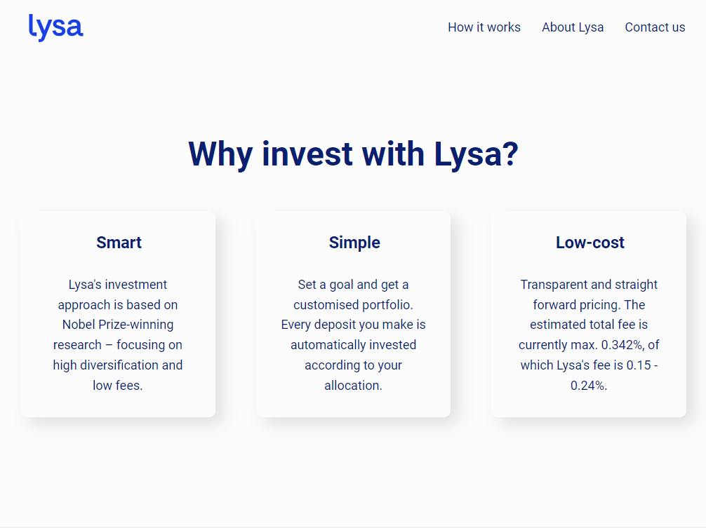 Lysa: On a mission to make it simpler to save smarter.
