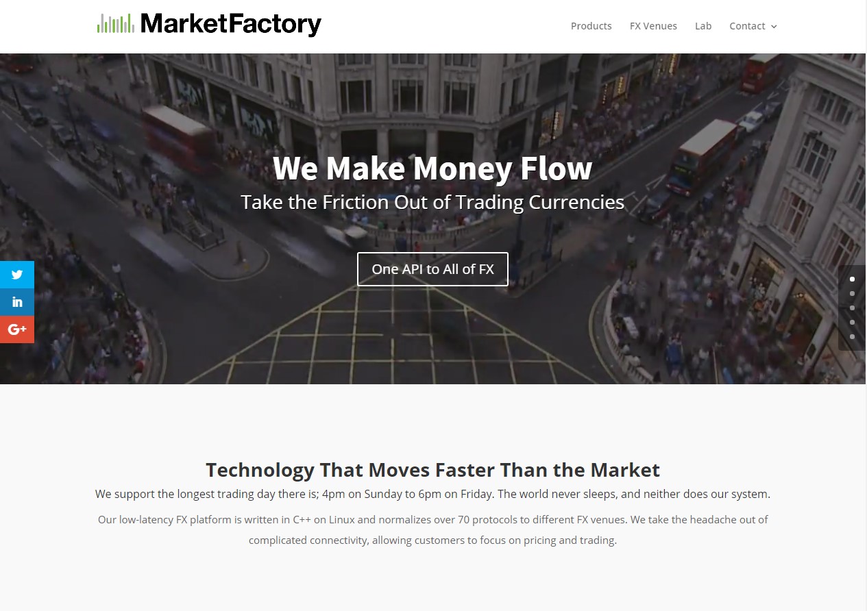Marketfactory: One API to All FX