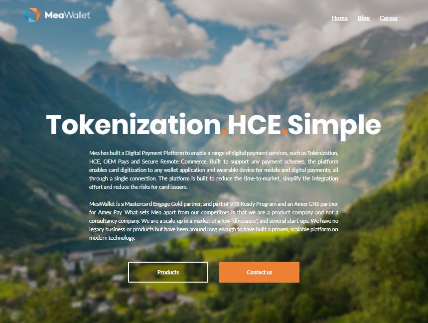 MeaWallet: Experts in HCE & Tokenization | MDES, VTS, Masterpass