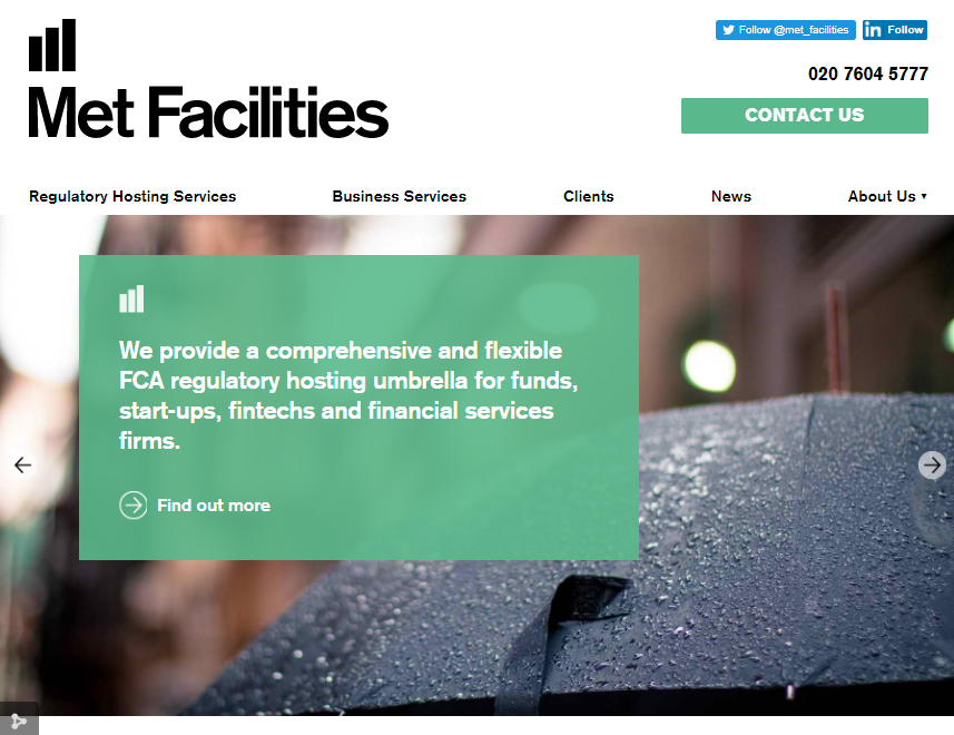 Met Facilities: We provide an FCA regulatory hosting umbrella for start ...