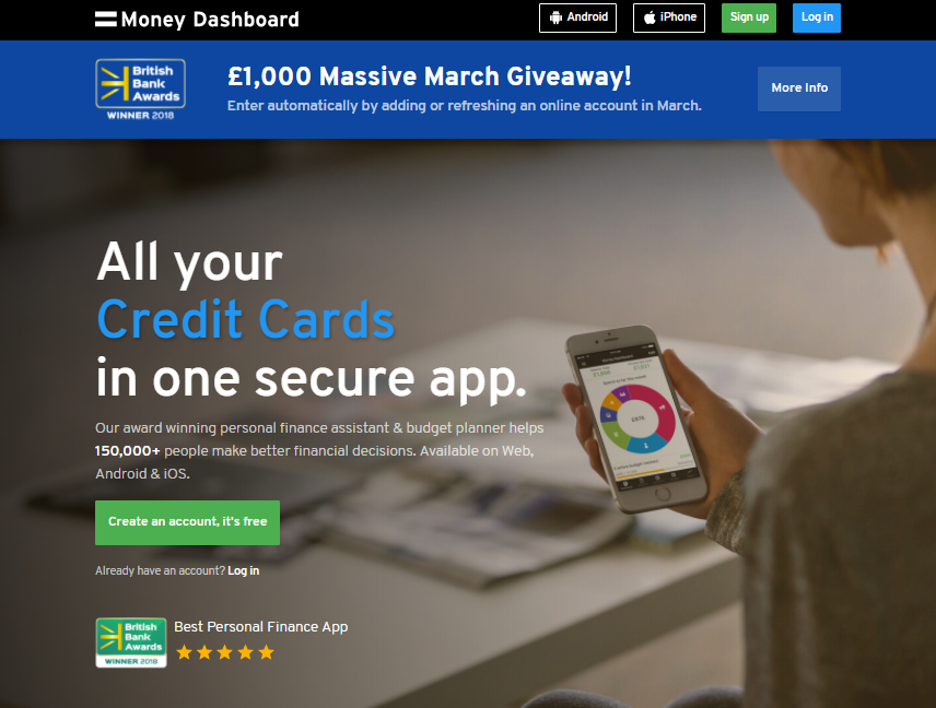 Money Dashboard: All your Current Accounts in one secure app