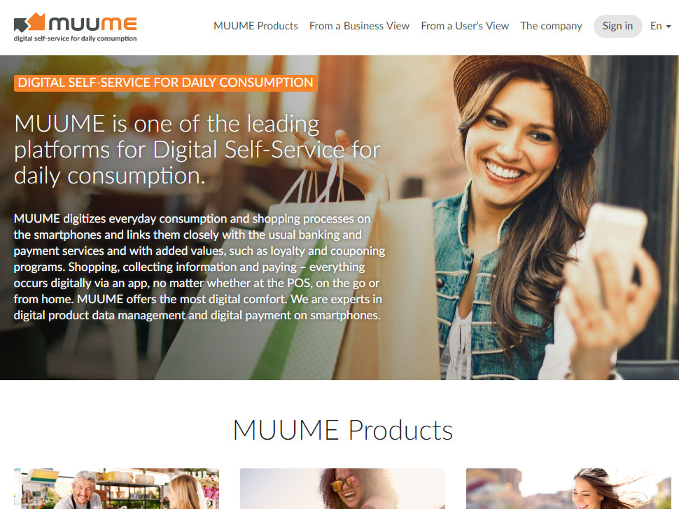 Muume: Digital Self Service for Daily Consumption
