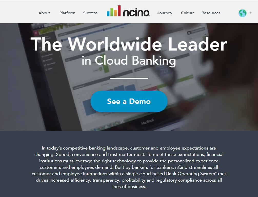 nCino: nCino is a comprehensive, fully-integrated bank operating system ...