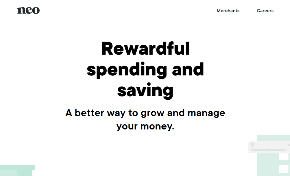 Neo Financial: Rewardful spending and saving