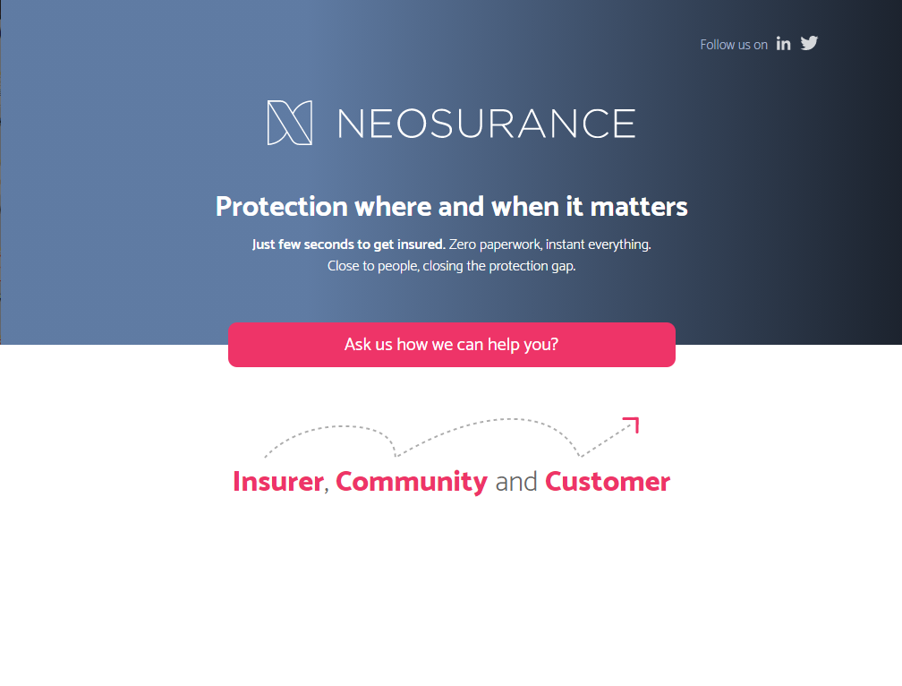 Neosurance: Protection where and when it matters.