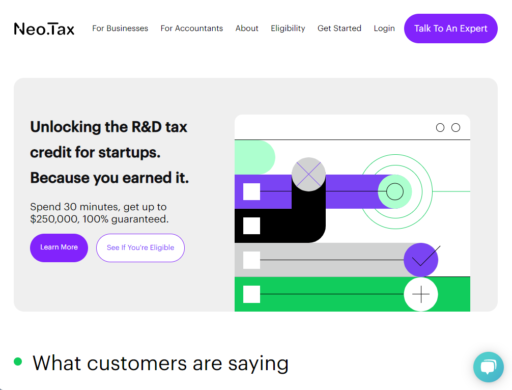 Neo.Tax: Unlocking the R&D tax credit for startups.