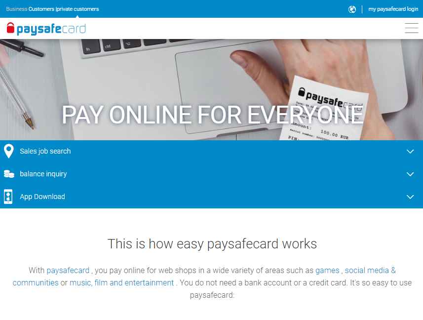 Paysafecard: Paysafecard provides consumers with an online payment ...