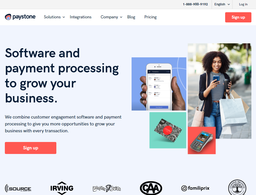 Paystone: Software and payment processing to grow your business.