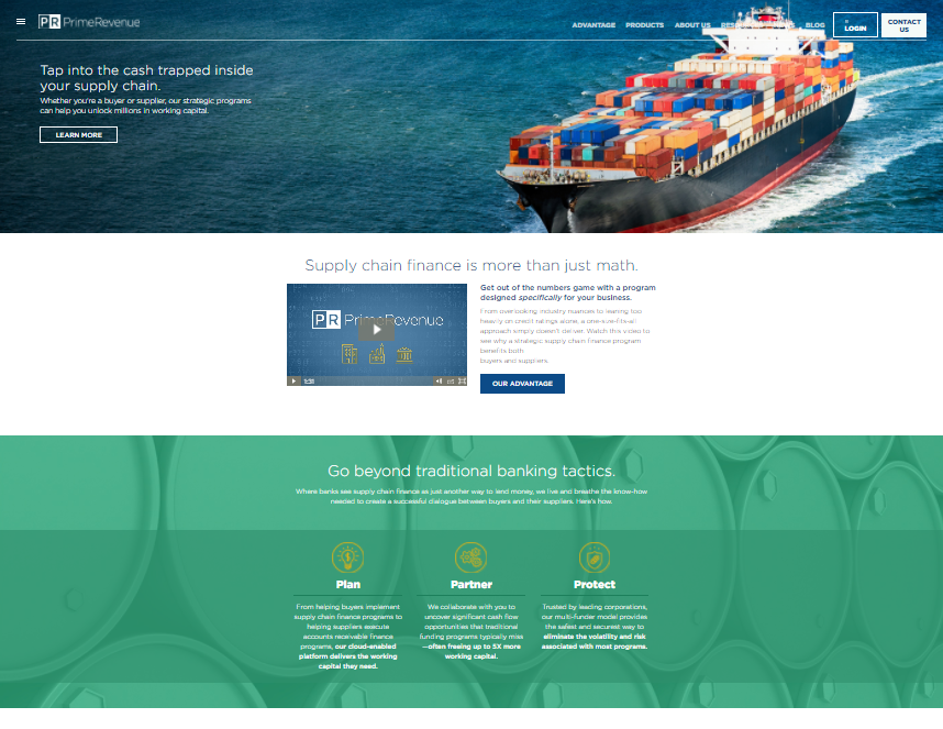 PrimeRevenue: Multi-bank supply chain finance services