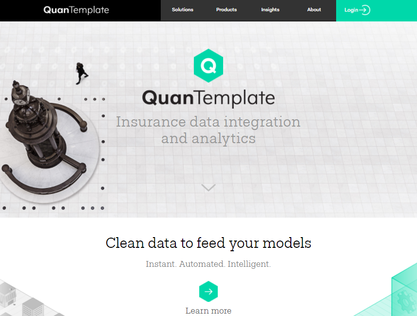 QuanTemplate: Automating insurance data using machine learning