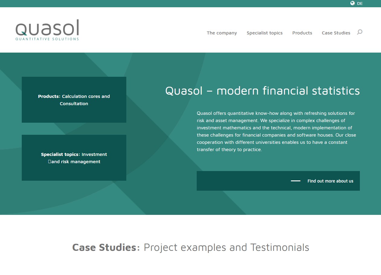 Quasol: Modern financial statistics