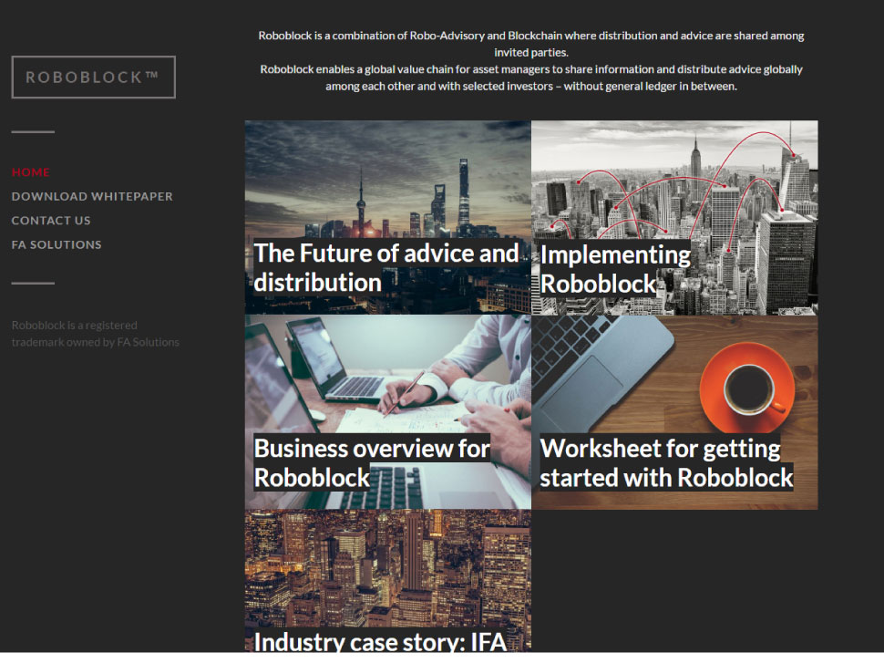 RoboBlock: Roboblock is a combination of Robo-Advisory and Blockchain
