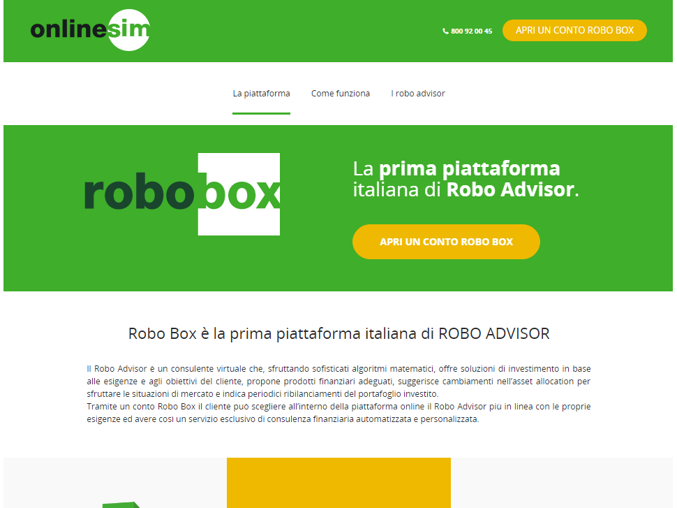 RoboBox: La prima piattaforma italiana di Robo Advisor.