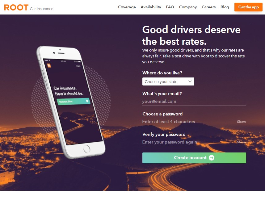 Root Insurance: Root provides car insurance