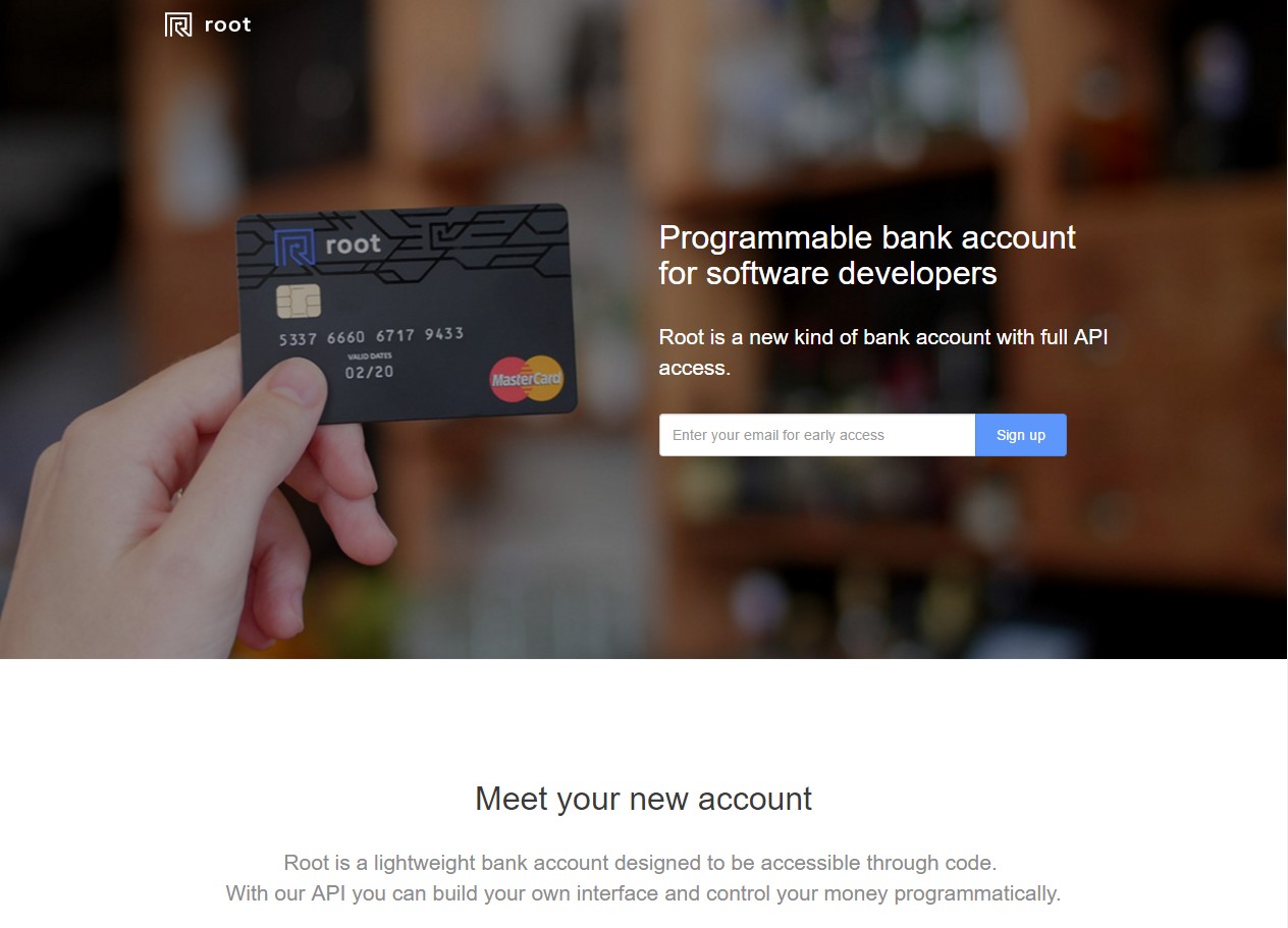 Root: A bank account for developers