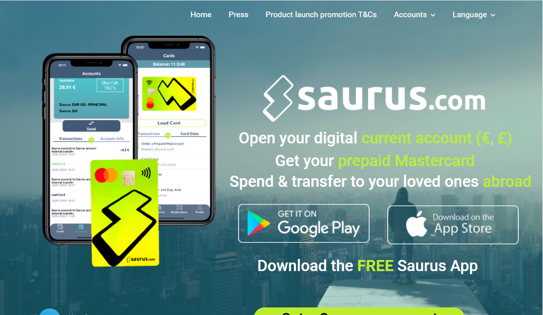 Saurus: The first Digital Ethical Banking.