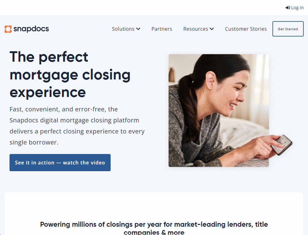 Snapdocs: The perfect mortgage closing experience.